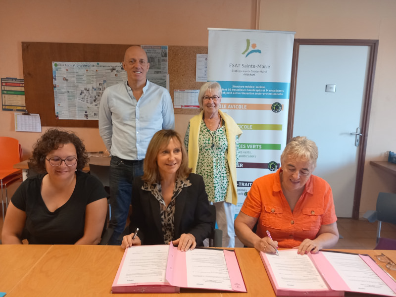 Une convention de partenariat entre l’ESAT Sainte-Marie de Rodez et la ...